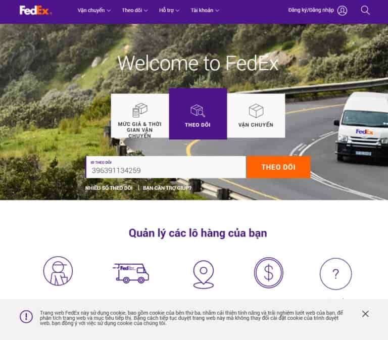 Kiểm Tra Tracking, theo dõi Với DHL, UPS, FedEx