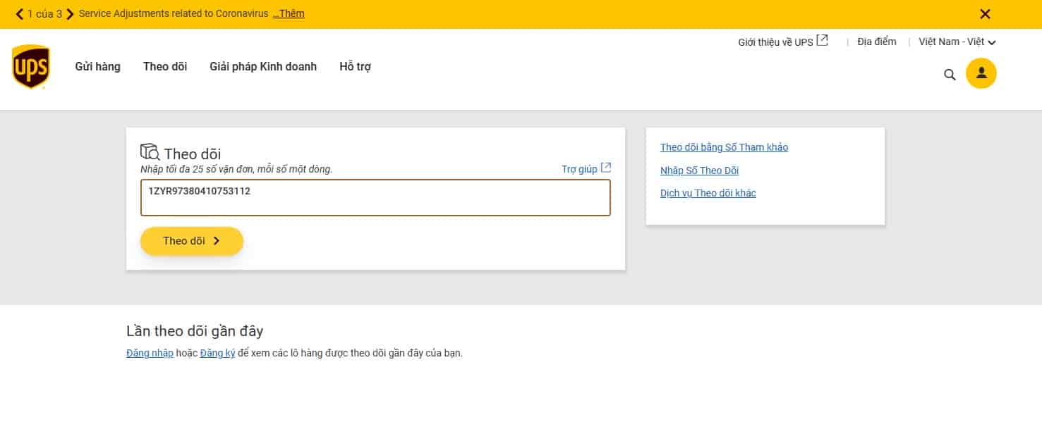 Kiểm Tra Tracking, Theo Dõi Với DHL, UPS, FedEx